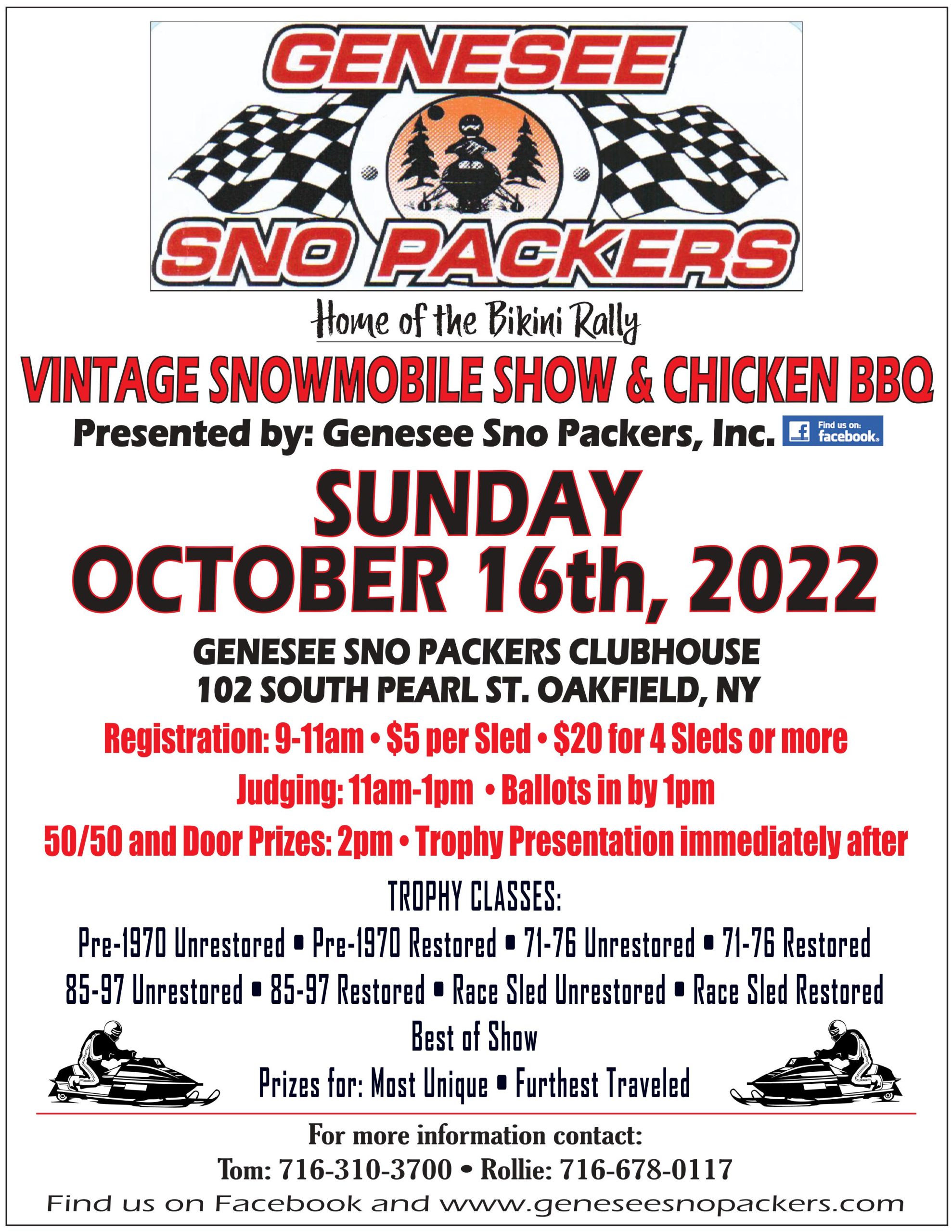 Genesee Sno Packers – Snowmobiling offically since 1986